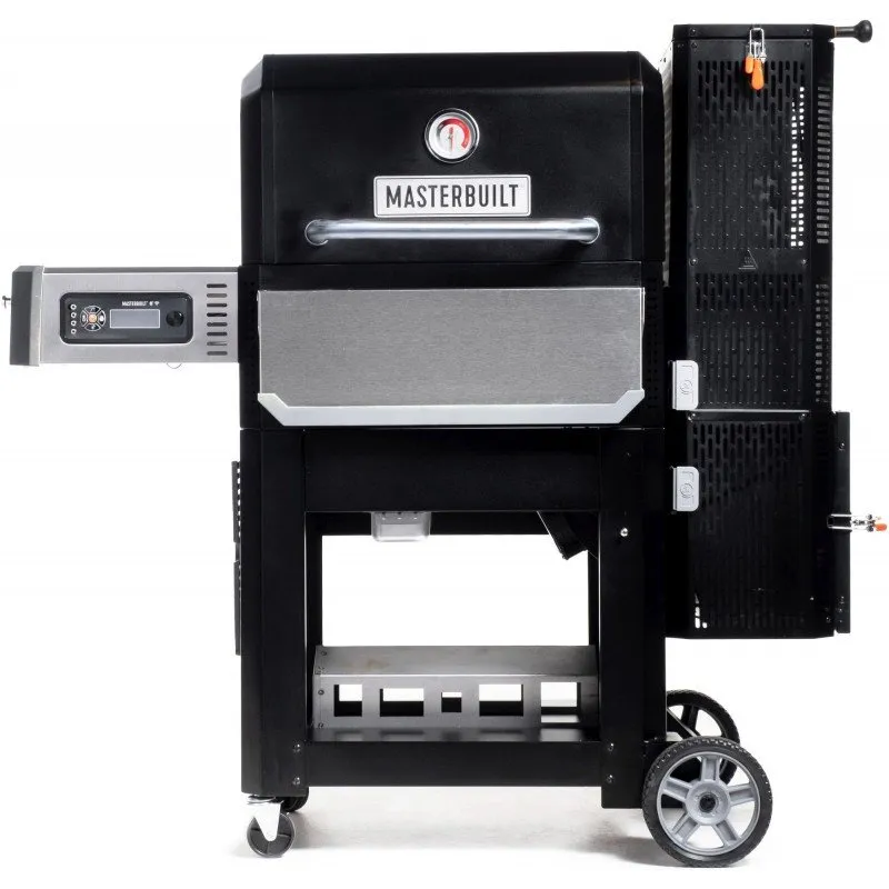 Barbacoa de carbón y ahumador + Plancha Gravity Series 800 MASTERBUILT ...